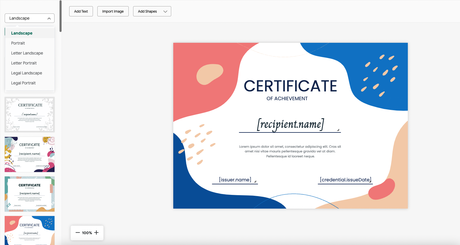 How to Change Size Of Certificate Design