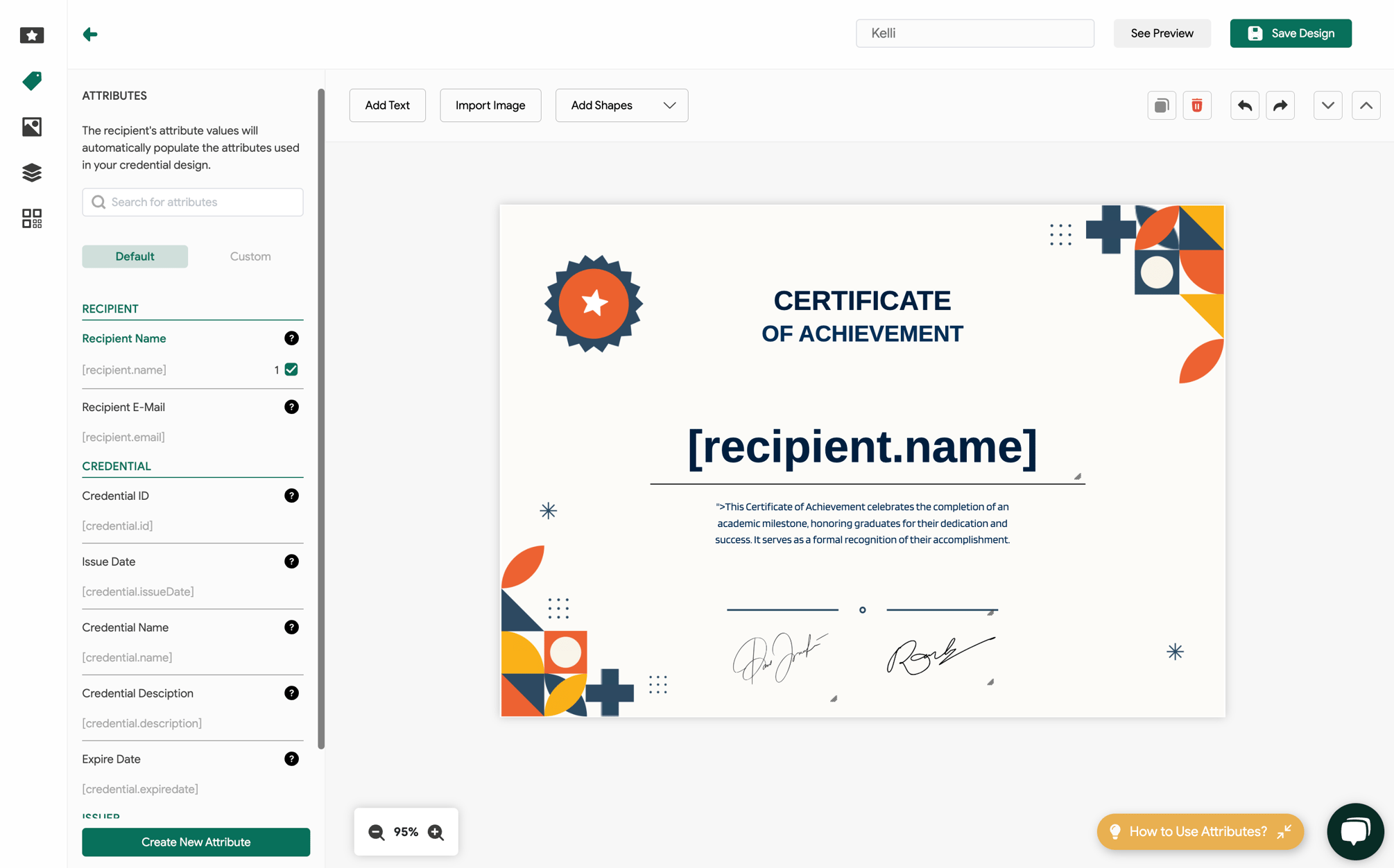 How to Add Issuer Name To Certificate Design?